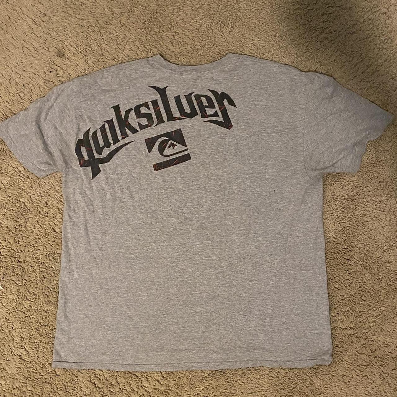 Y2K quicksilver tee Tuff shirt just don’t wear grey... - Depop