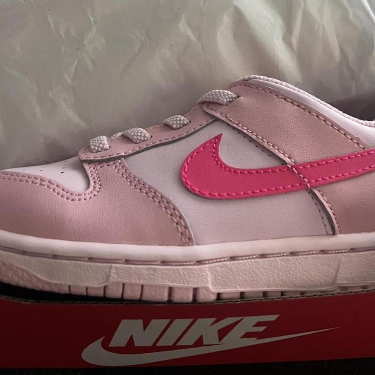 Pink Nike dunks - Depop