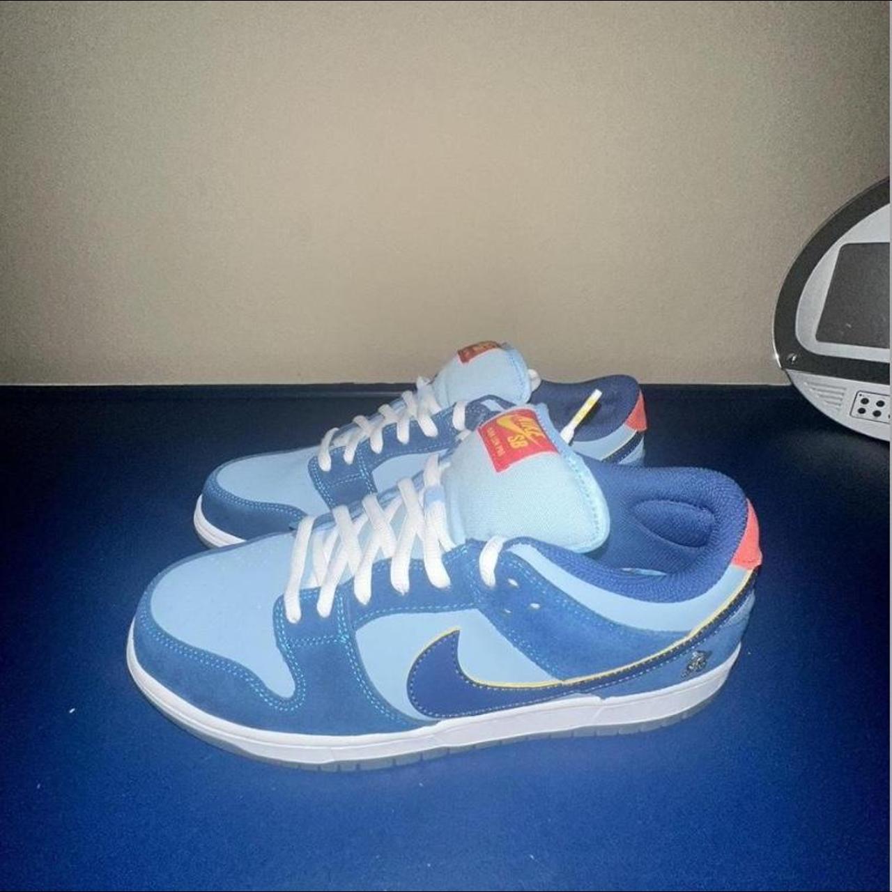 Blue nike dunks - Depop