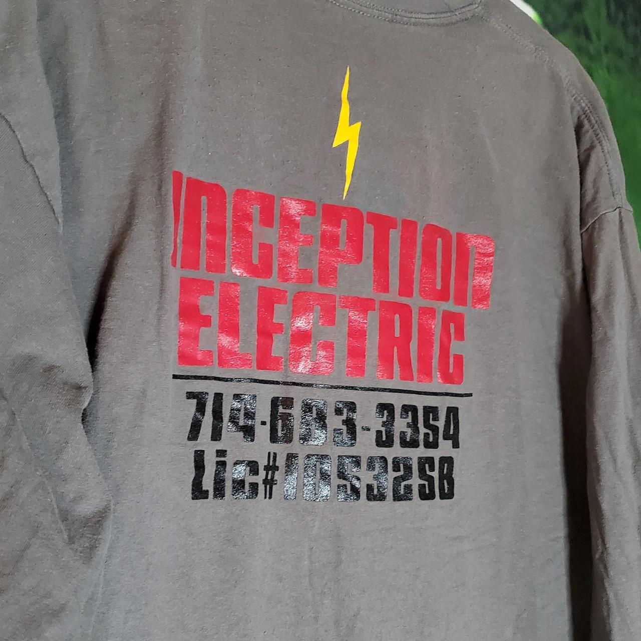 inception electric gray long sleeve fits like Large - Depop