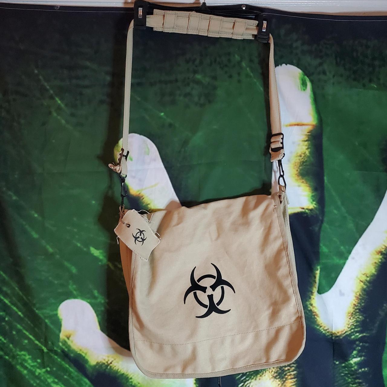 rothco military messenger bag with biohazard symbol... - Depop