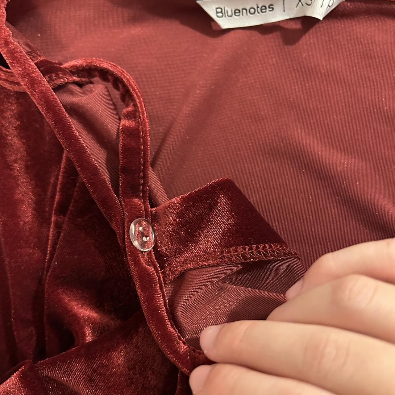 wine red velvet wrap skirt 𐙚 by Bluenotes so... - Depop