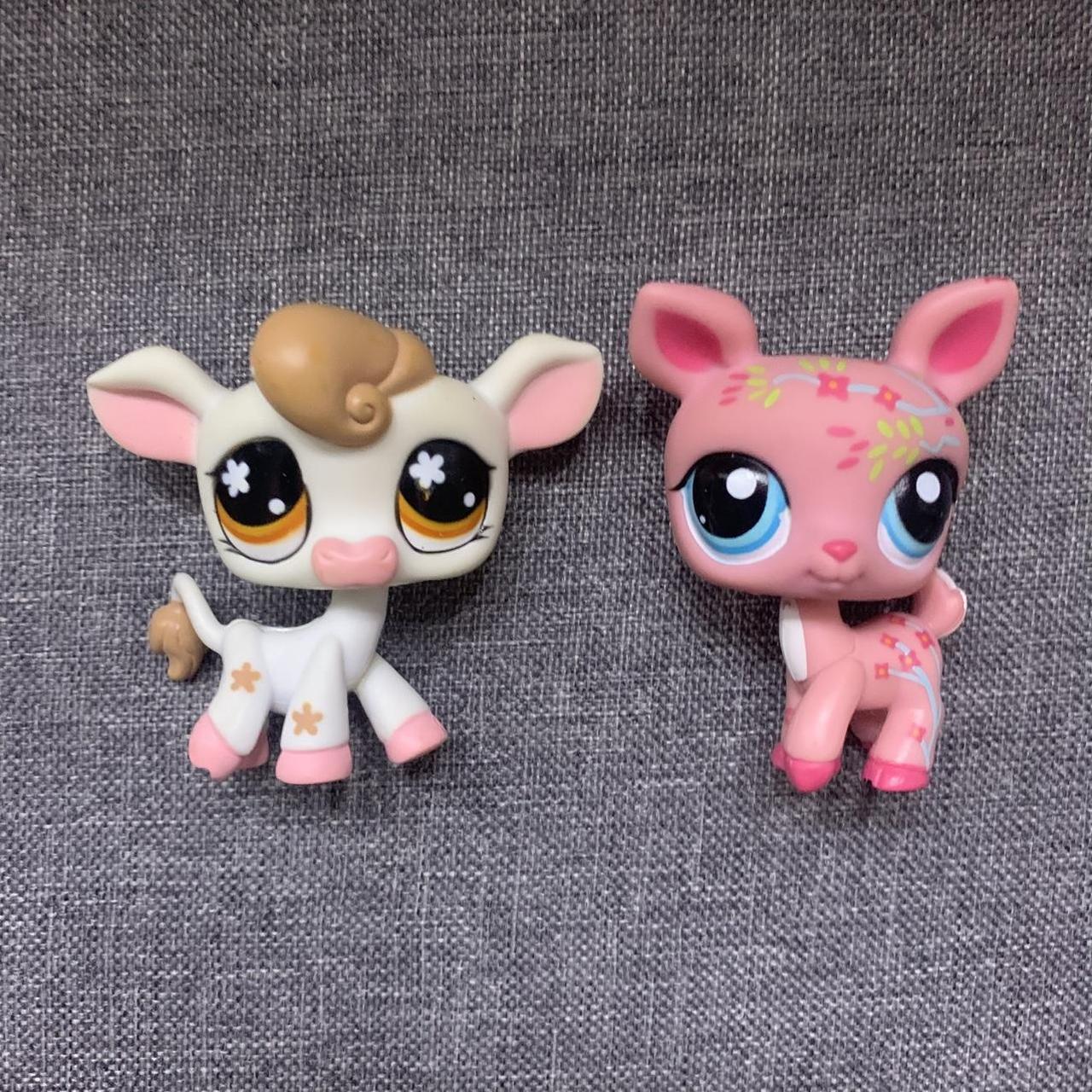Littlest Pet Shop cow and pink deer #LPS... | Depop