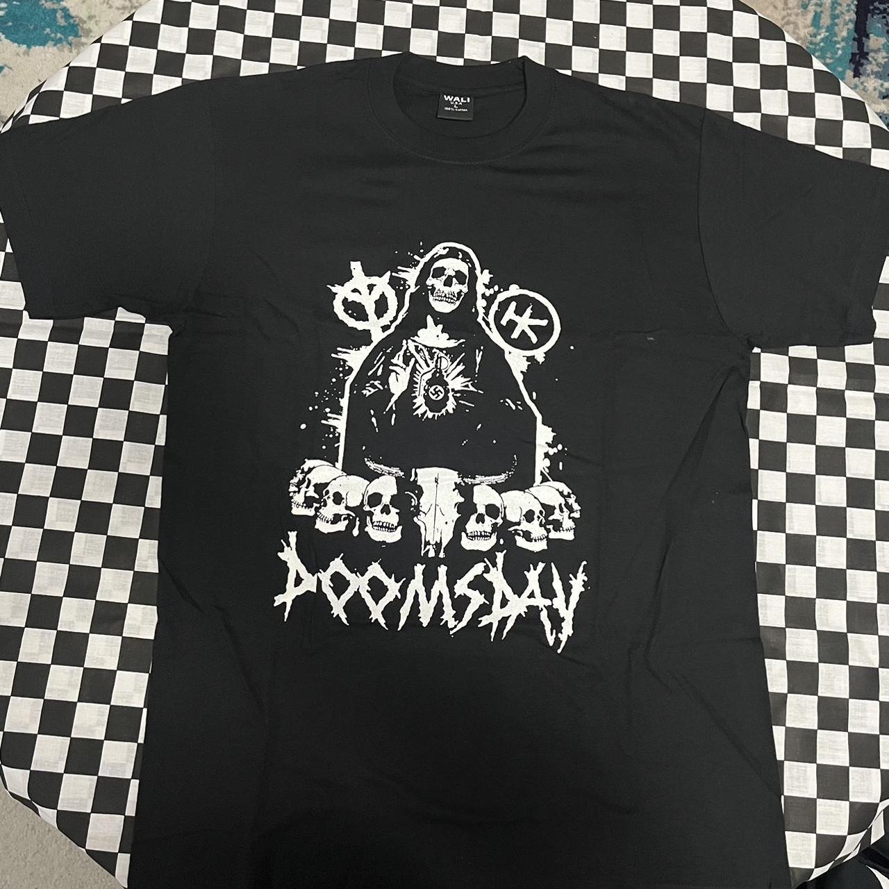Punk y-shirt doomsday band size L new no tag - Depop