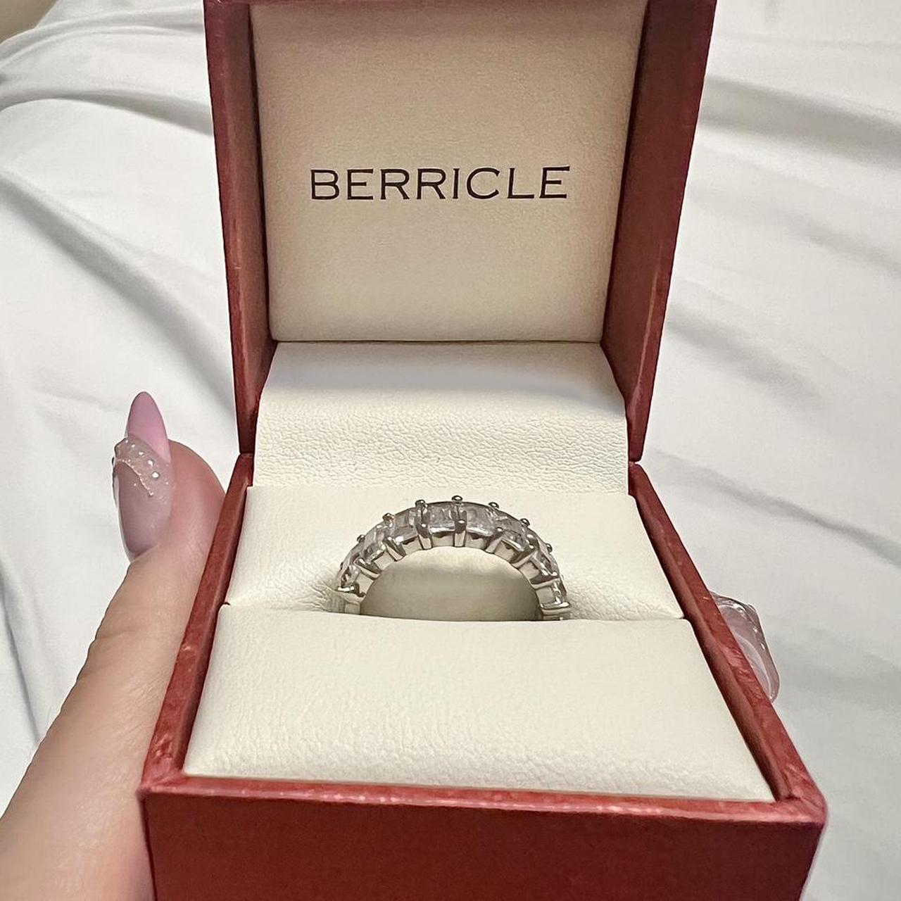 Berricle sterling silver ring no size inside band... - Depop
