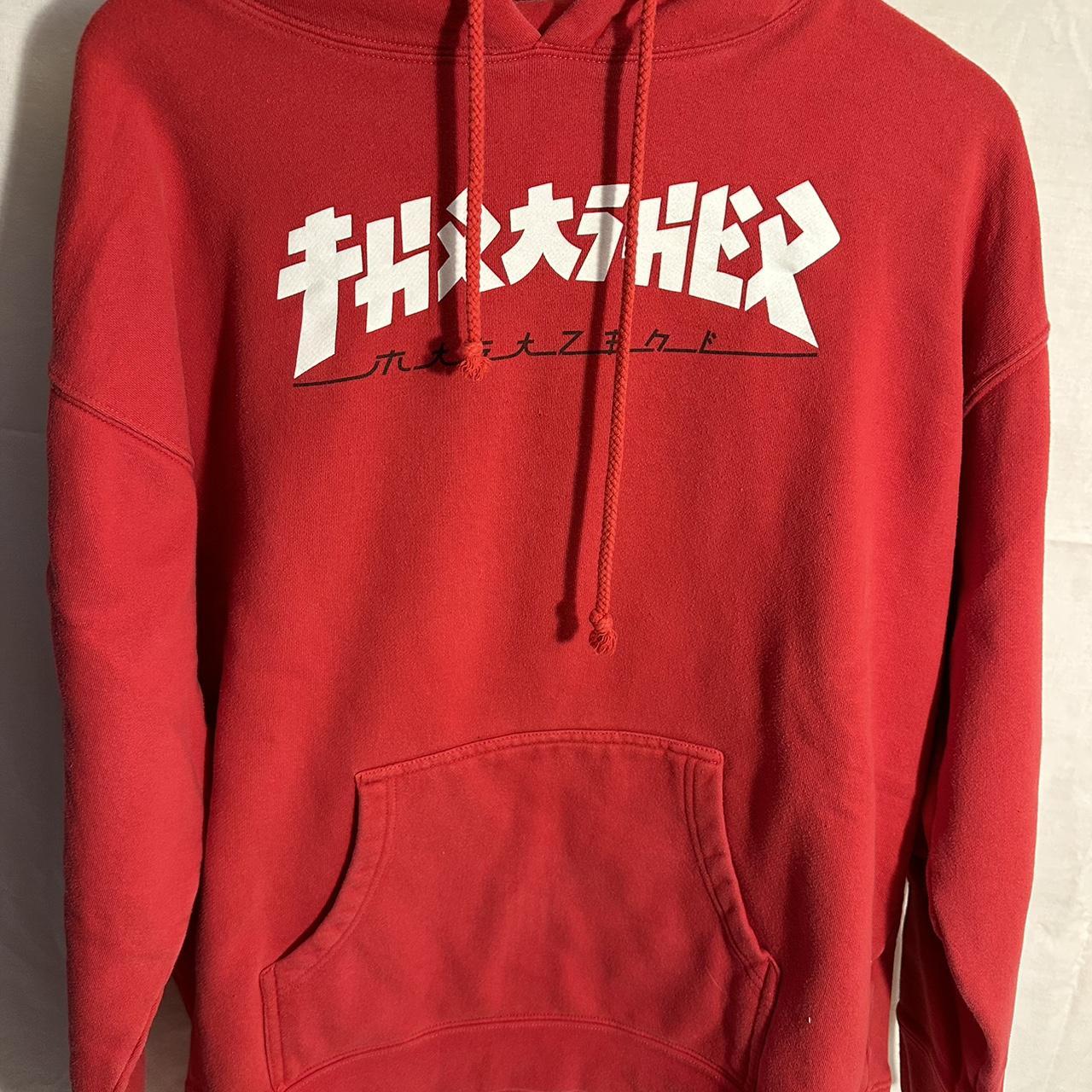 Trasher Symbol Hoodie Mens XL Red Skate. Tag missing... - Depop