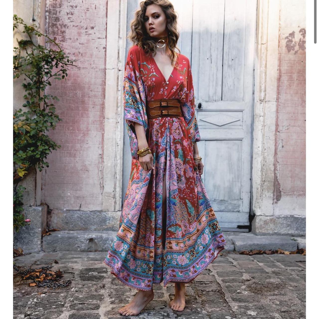 Spell lotus kimono dress copy. Light cotton fabric.... - Depop