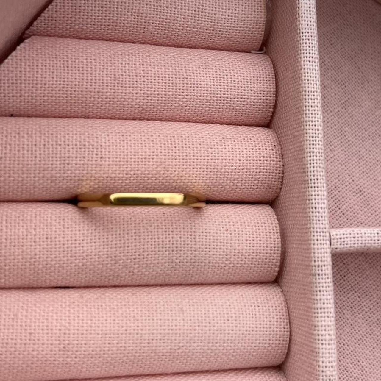 Gold flat bar ring. 💍 1 x Size 8 1 x size 7 18k... | Depop