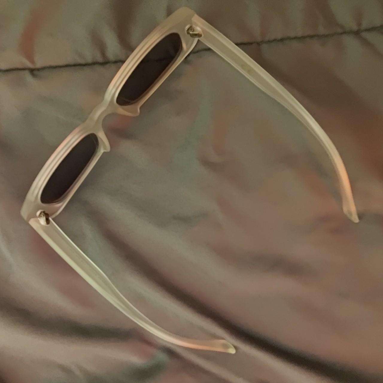 Y2K - esque fashion Sunglasses Foggy clear plastic... - Depop