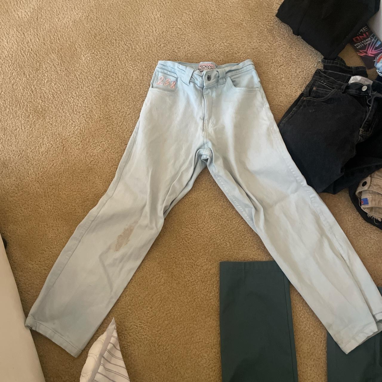 Digits 238 blue denim jeans beautiful ah jeans stain... - Depop