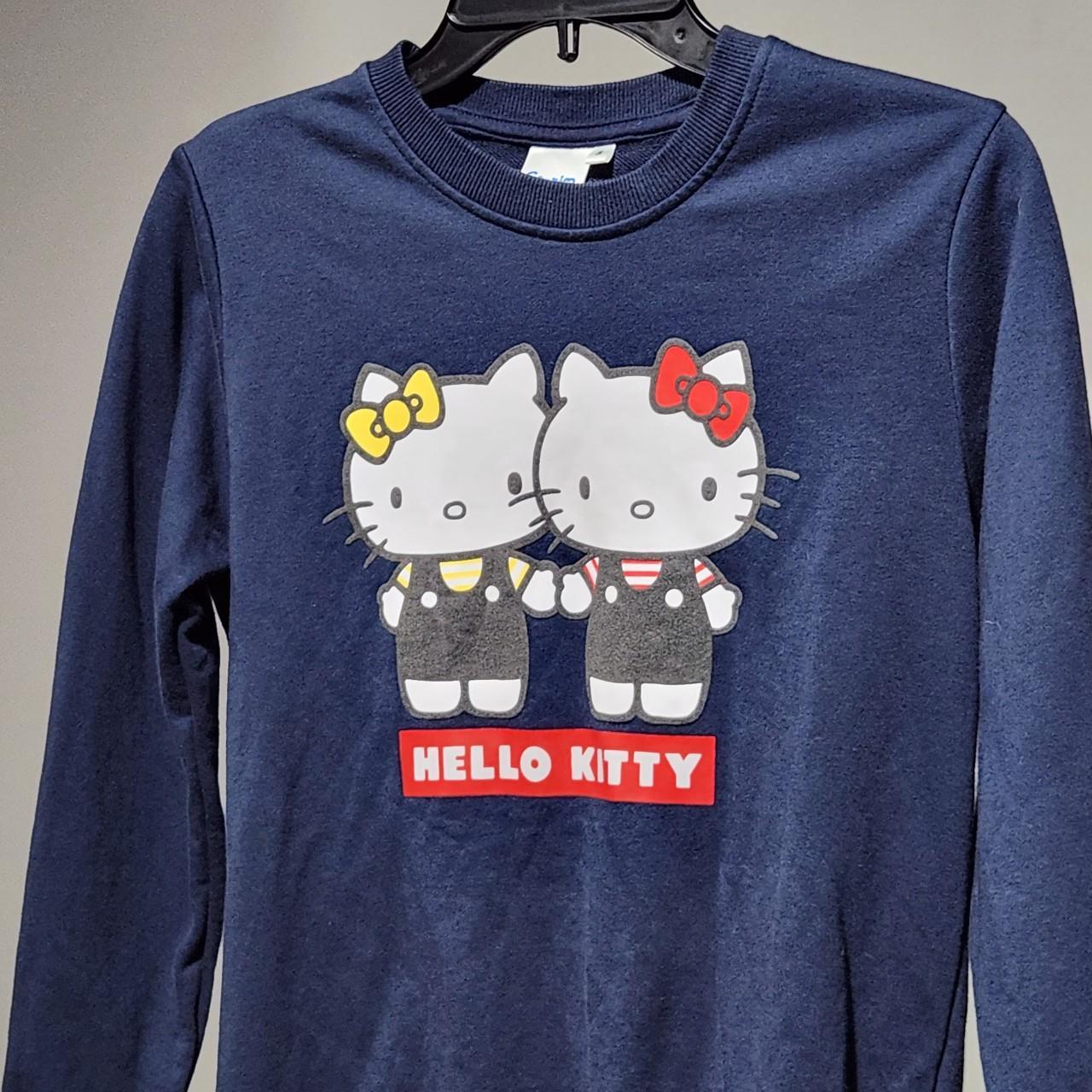 Y2K Hello Kitty Sanrio Graphic Crewneck Natural... - Depop