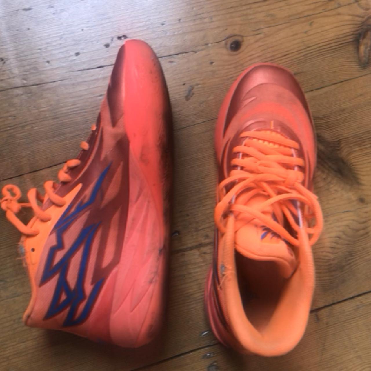 LAMELO BALL puma MB.02 melos basketball shoes orange - Depop