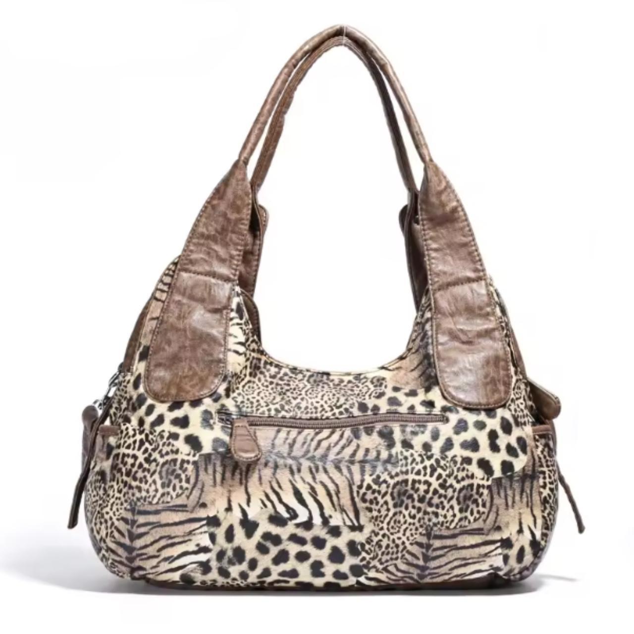 Womens y2k leopard print handbag #grunge #emo #y2k... | Depop