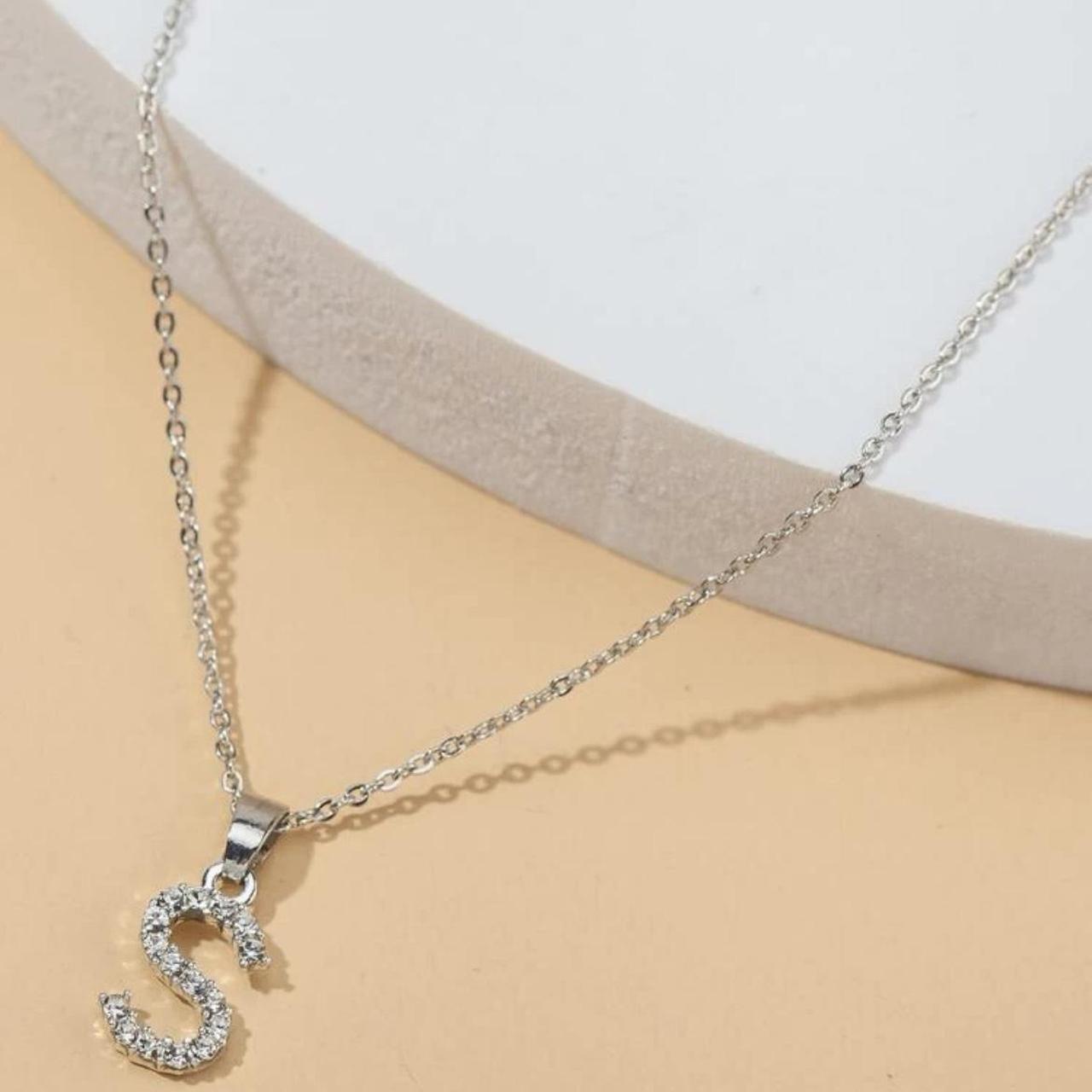 Letter “S” charm necklace - Depop