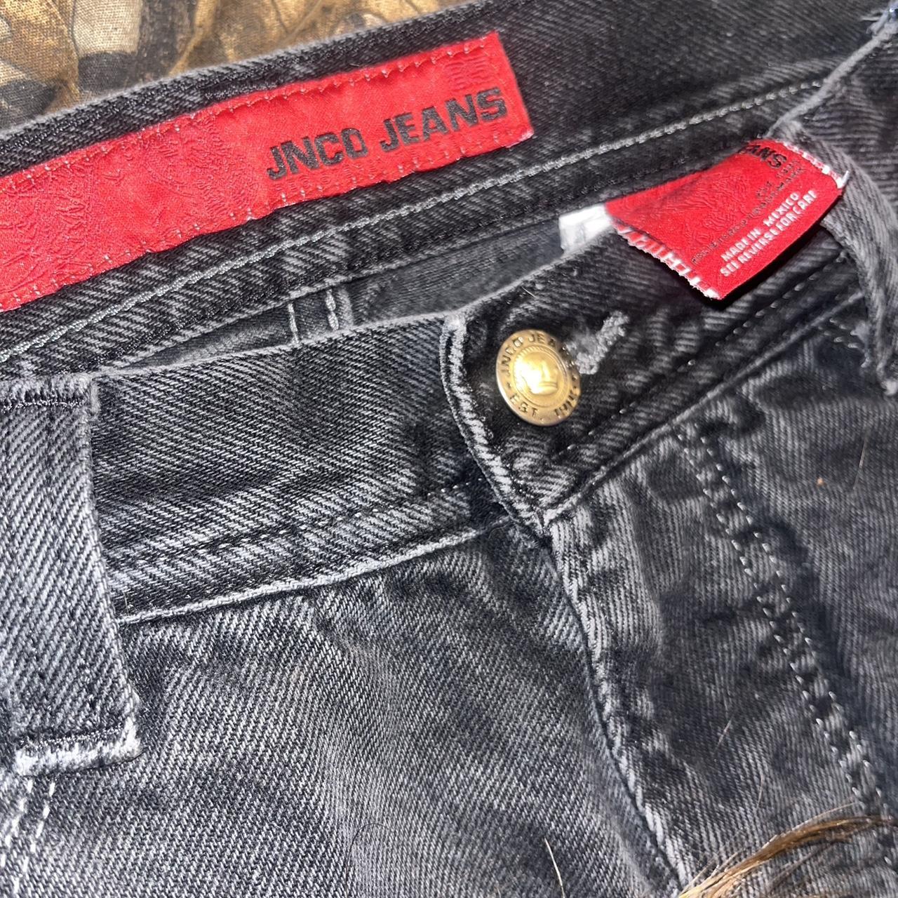 rare asf black wide leg JNCO jeans insanely baggy... - Depop