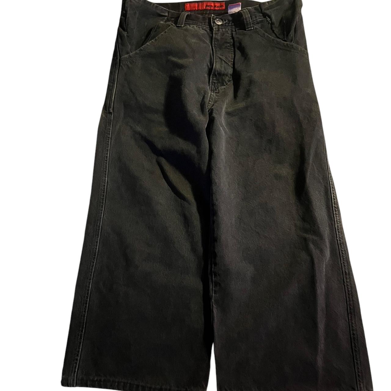 rare asf black wide leg JNCO jeans insanely baggy... - Depop