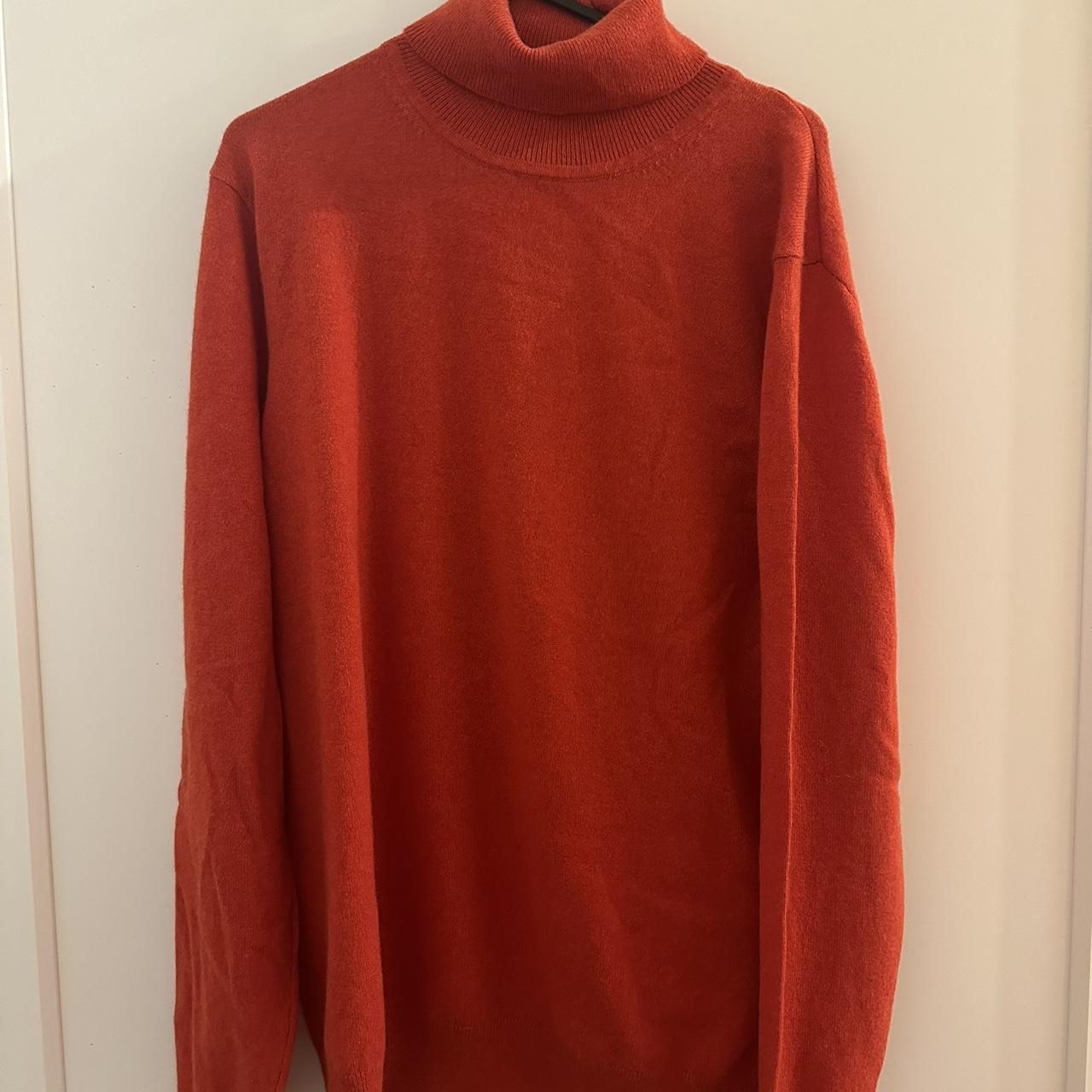 Uniqlo - Cashmere roll neck - Orange Worn once... - Depop