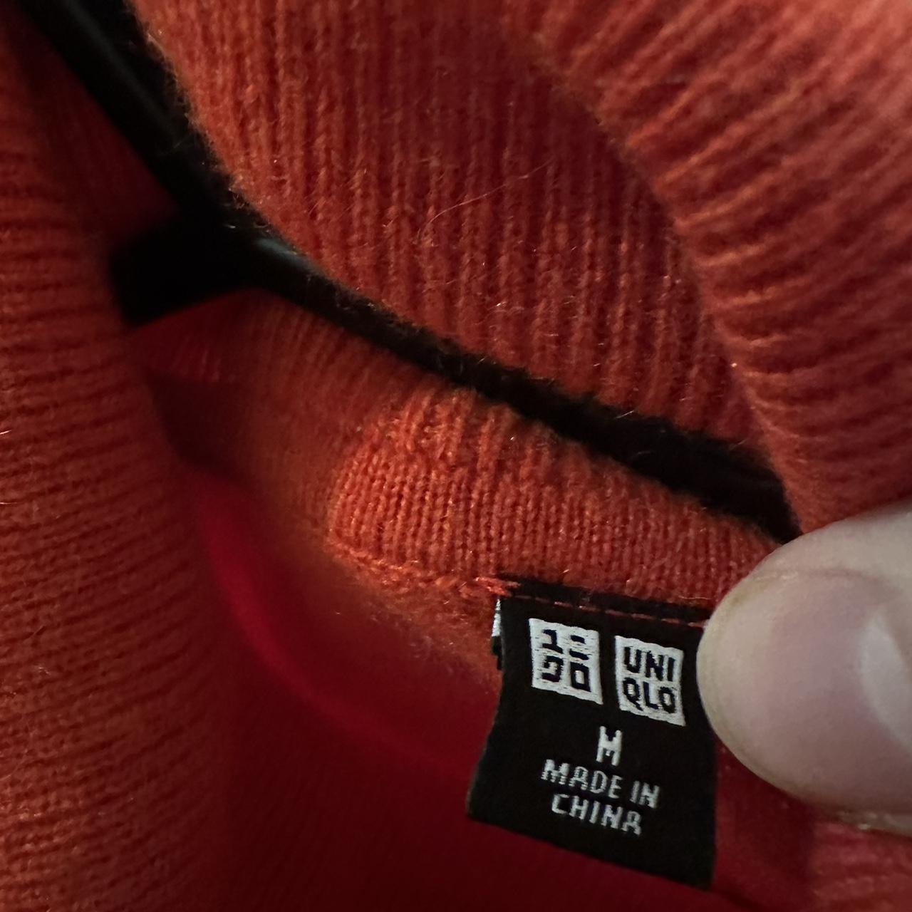 Uniqlo - Cashmere roll neck - Orange Worn once... - Depop