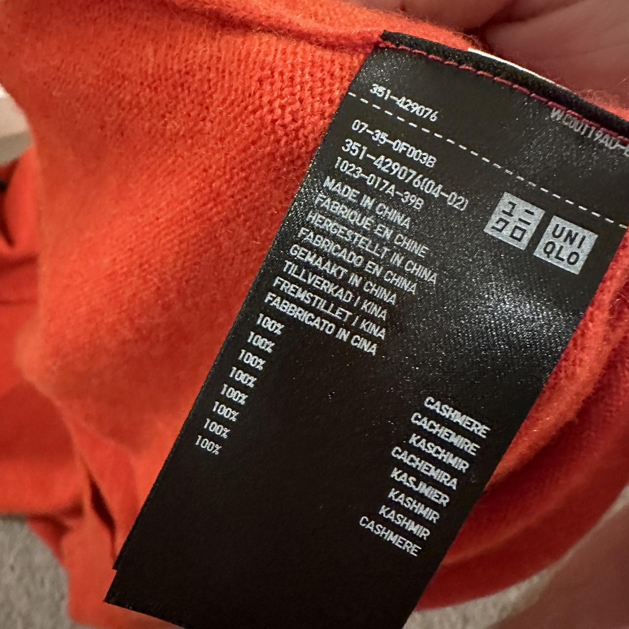 Uniqlo - Cashmere roll neck - Orange Worn once... - Depop