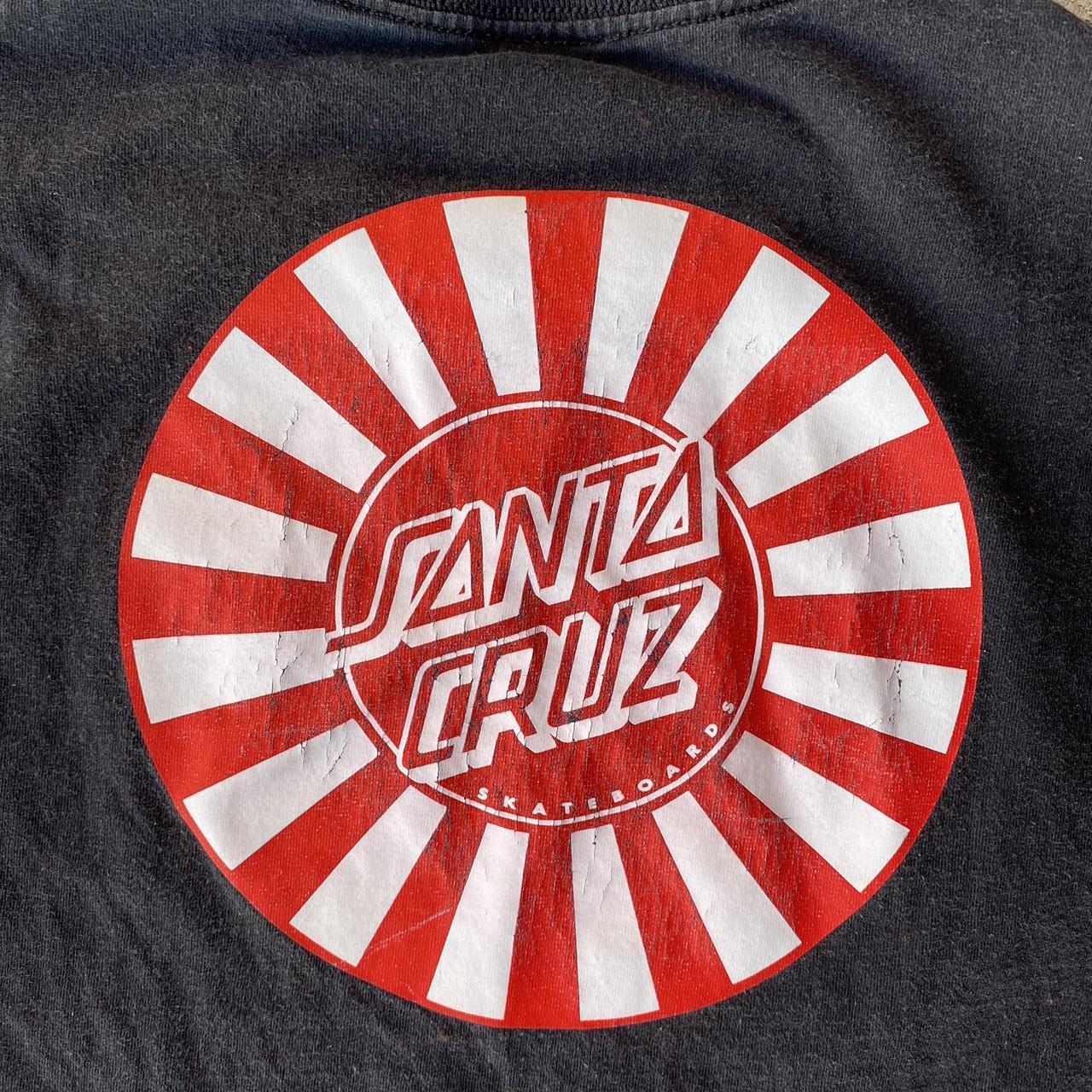 Santa Cruz Men's White and Red Shirt | Depop