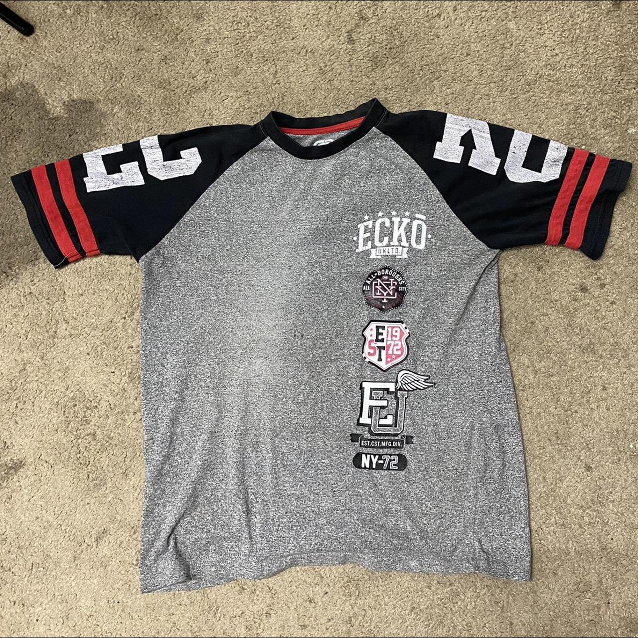 Ecko Unltd. Men's Grey T-shirt | Depop