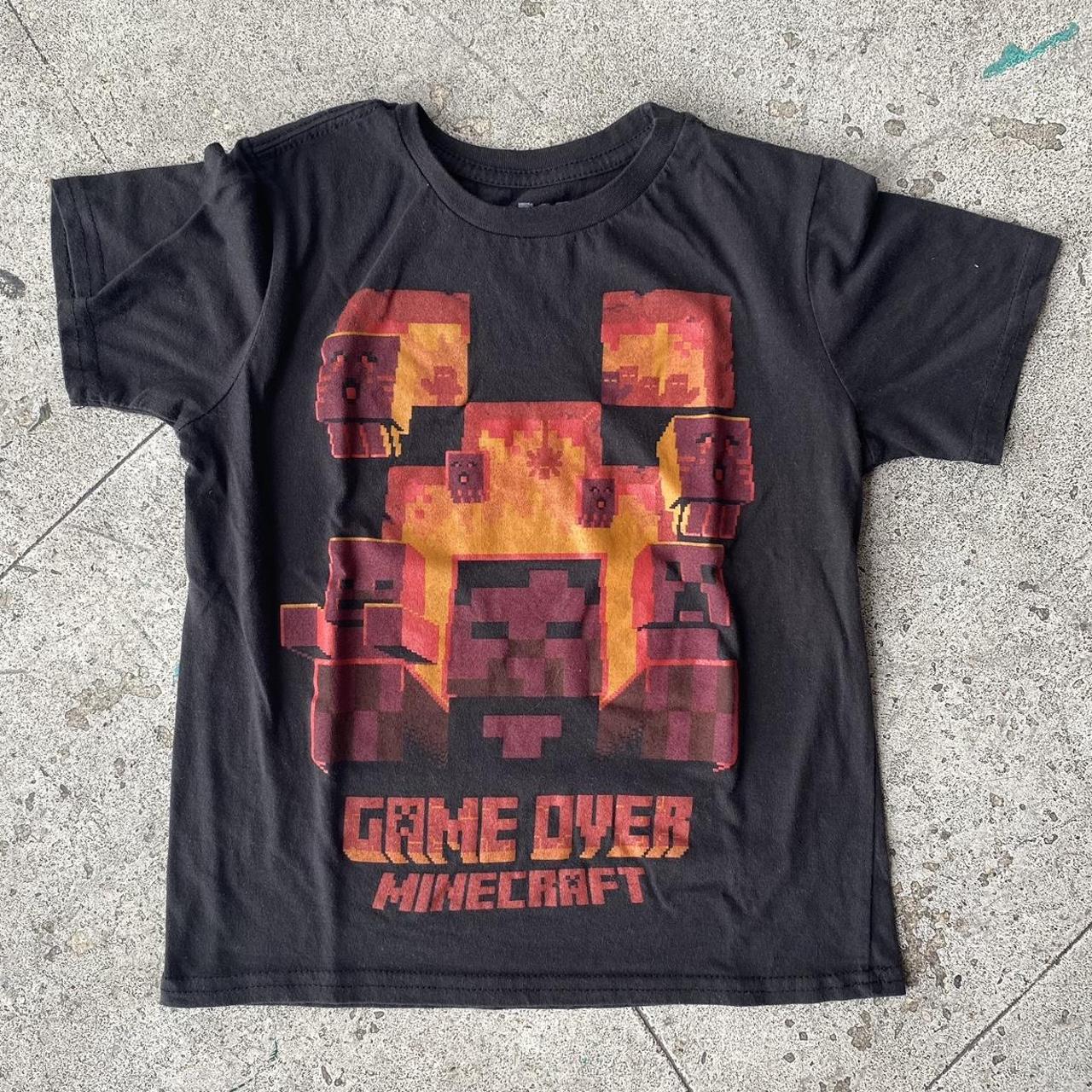 Minecraft “Game Over” Kids/Baby Tee - - - Size S... - Depop