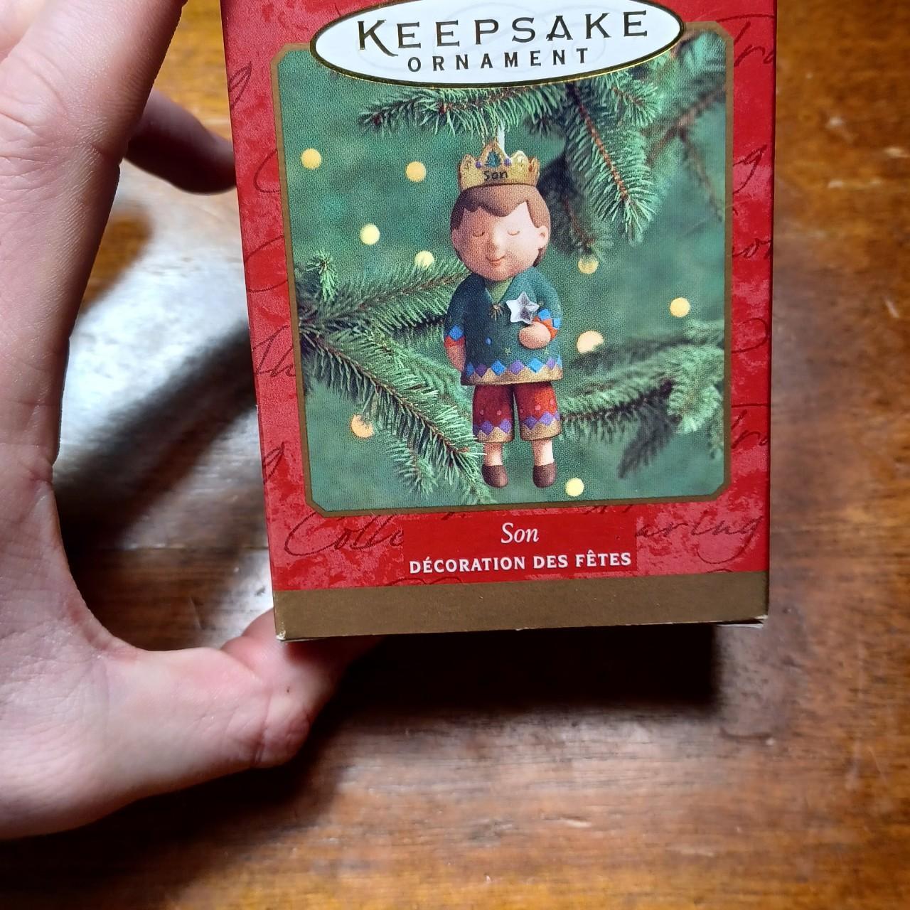 VINTAGE 2000 Hallmark Son Christmas Ornament 44 - Depop