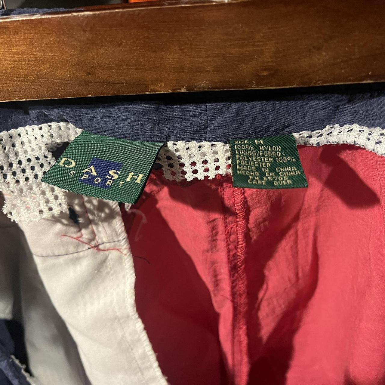 Vintage dash sports mixed color swim trunks | Size:... - Depop