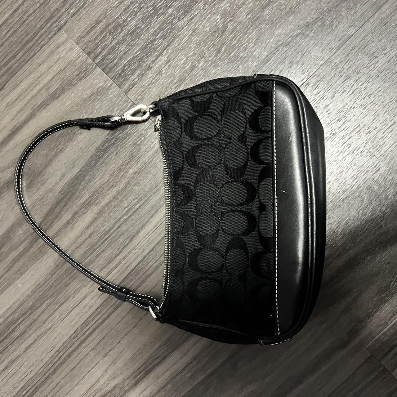 Vintage black coach mini purse!! Pretty good... - Depop