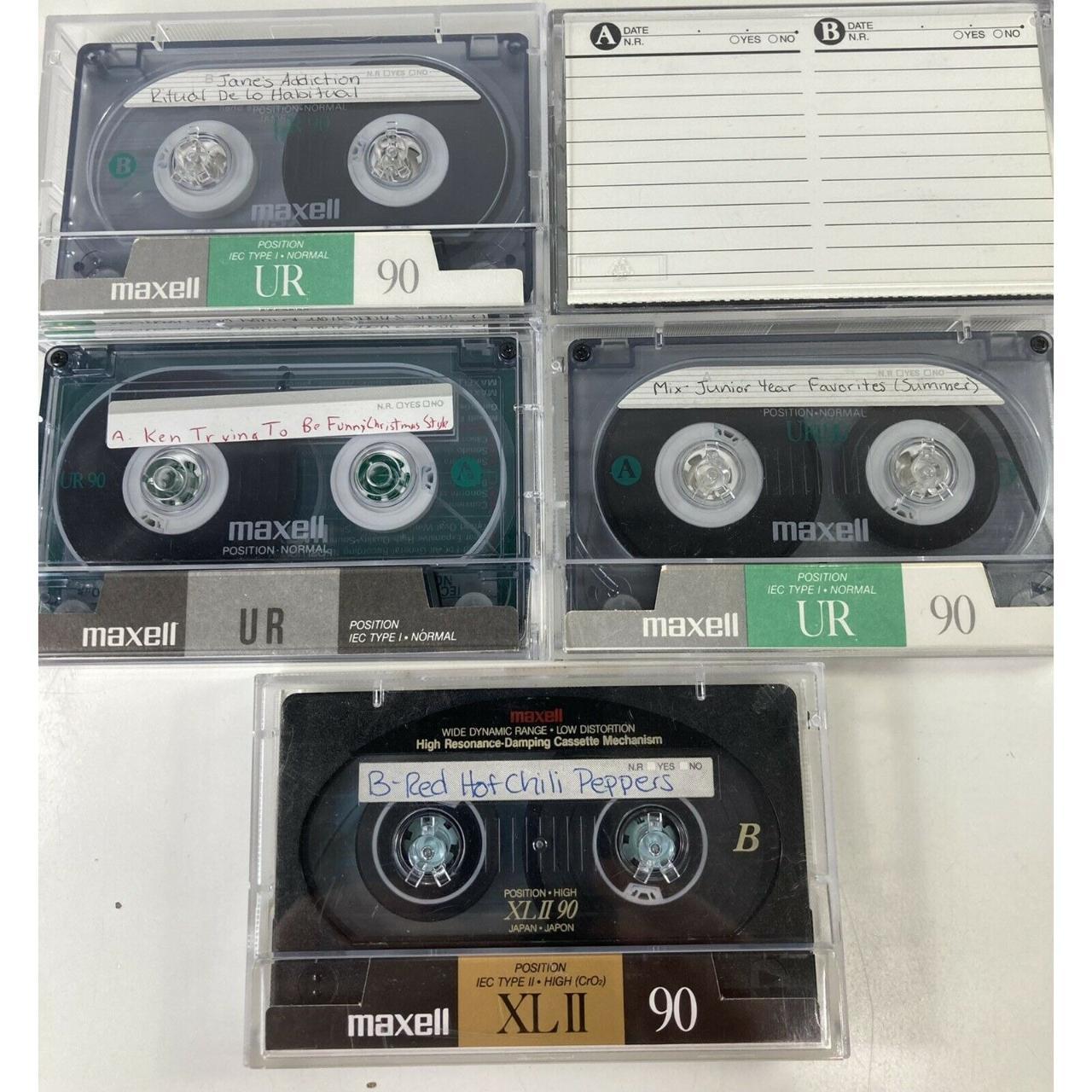 5 Vintage Maxell Cassette Tapes XLII XLII-S UR 90 90... - Depop