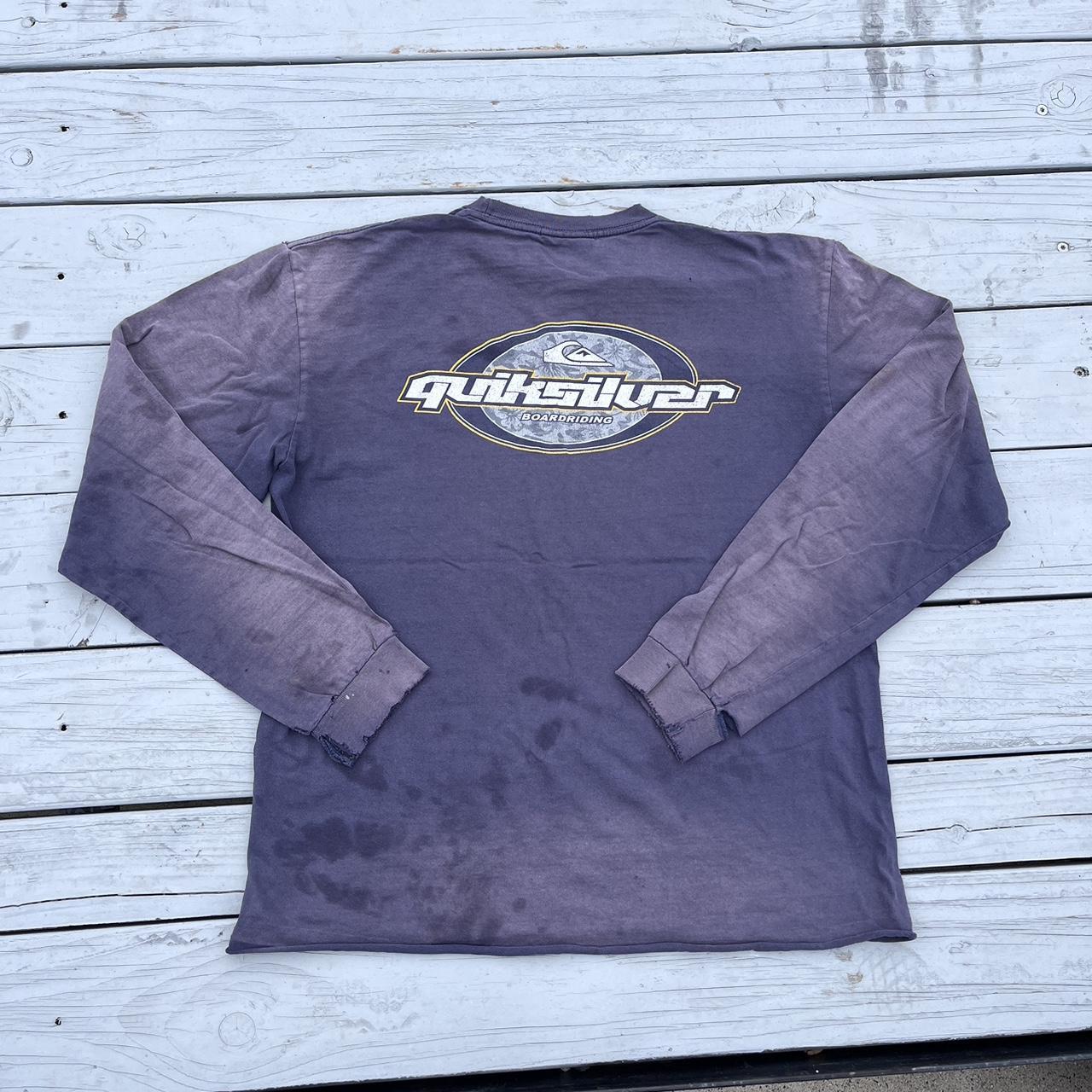 Very Distressed Vintage Quicksilver L/S Size Large - Depop