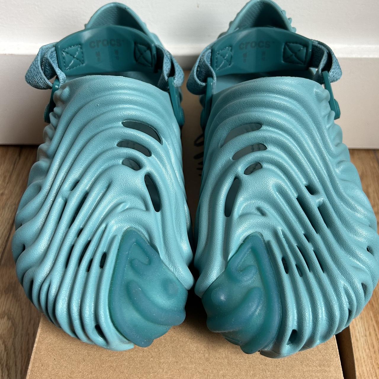 Salehe Bembury x Crocs Pollex - Turquoise Sz 8 (fit... - Depop