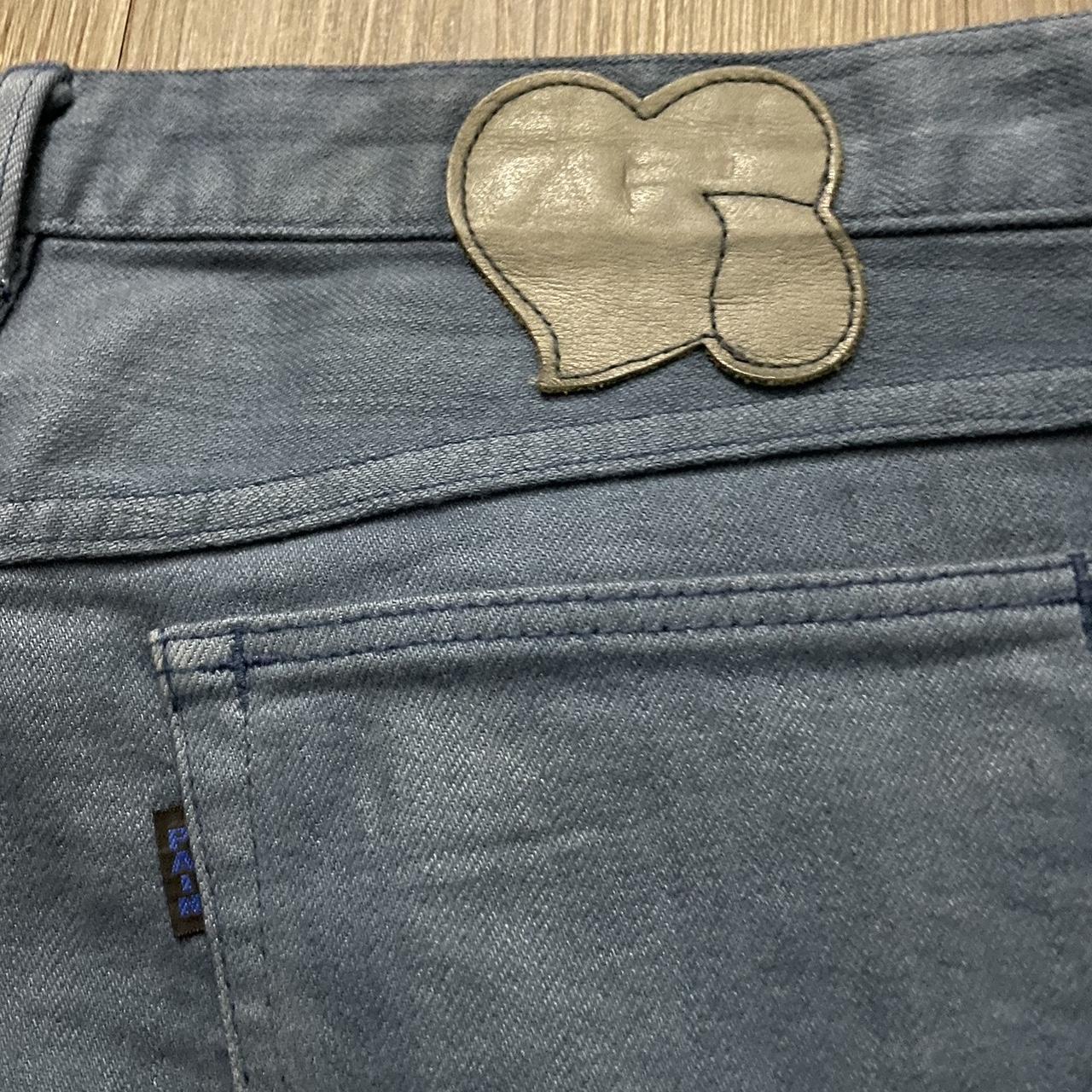 number nine pain crying hearts jeans size 2 (about a... - Depop