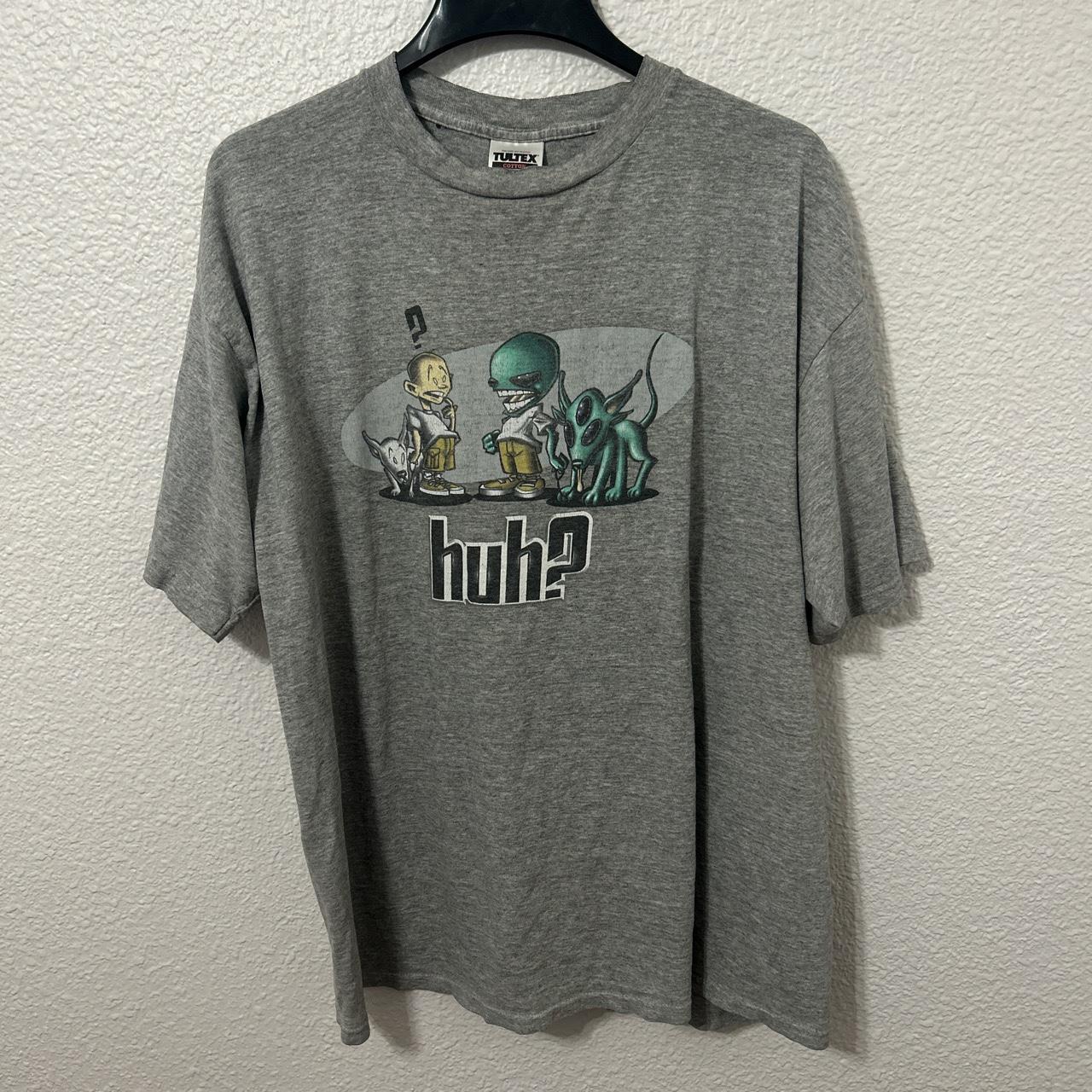 “Huh?” Graphic tee Tagged 2X Measurements 24.5... - Depop