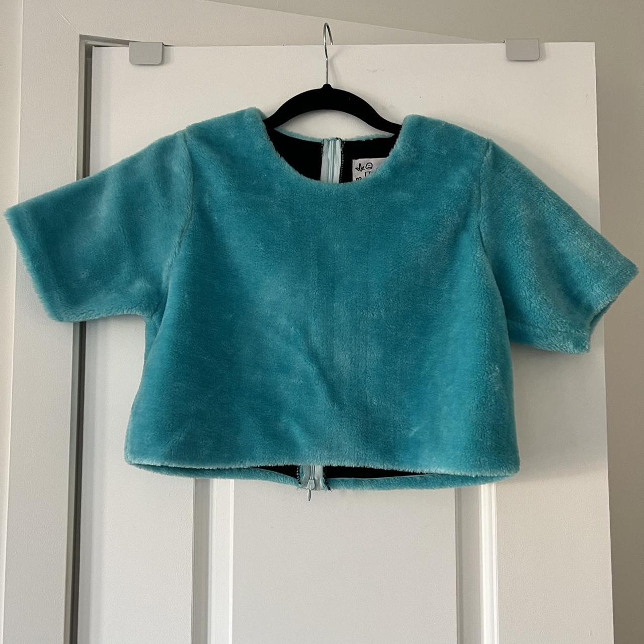 OMIGHTY matching skirt set Teal fur Only worn... - Depop