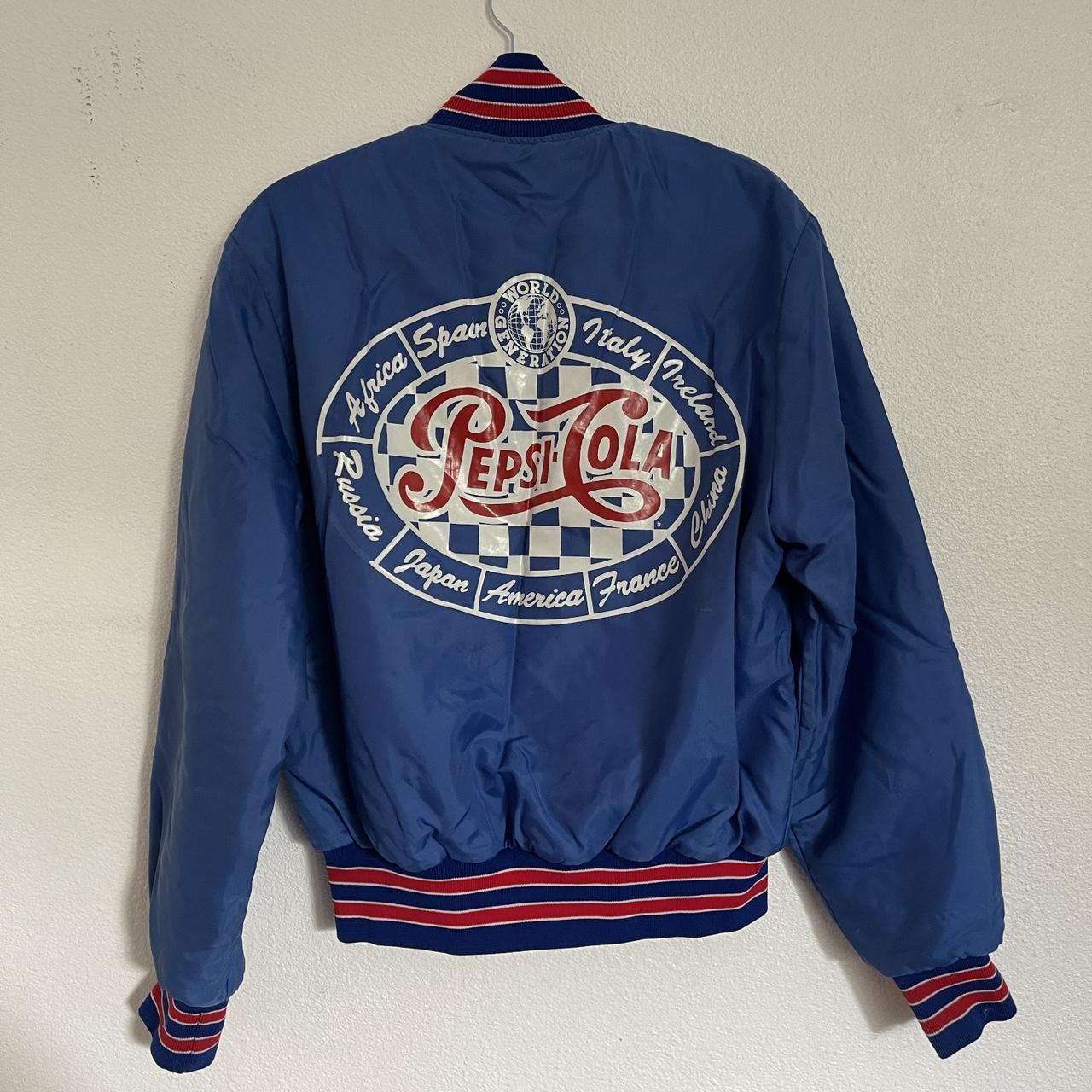 VINTAGE‼️ Pepsi Cola bomber jacket -Size: Men’s... - Depop