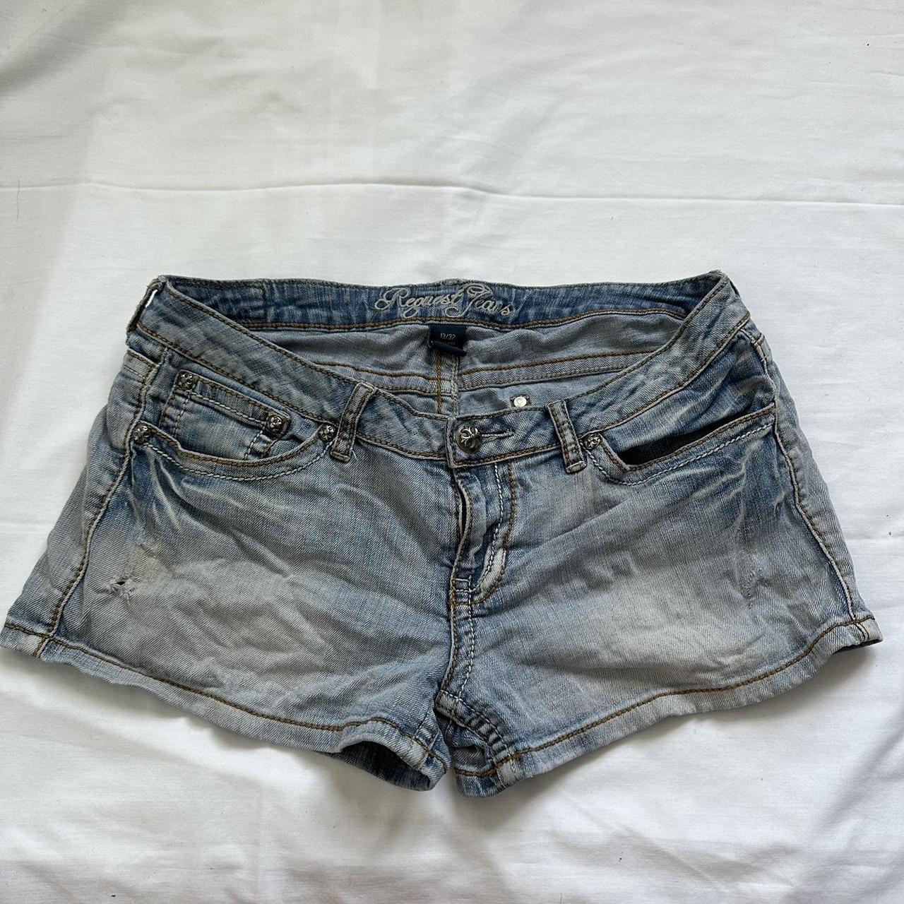 Vintage mini short Early 2000s low rise Mini short... - Depop