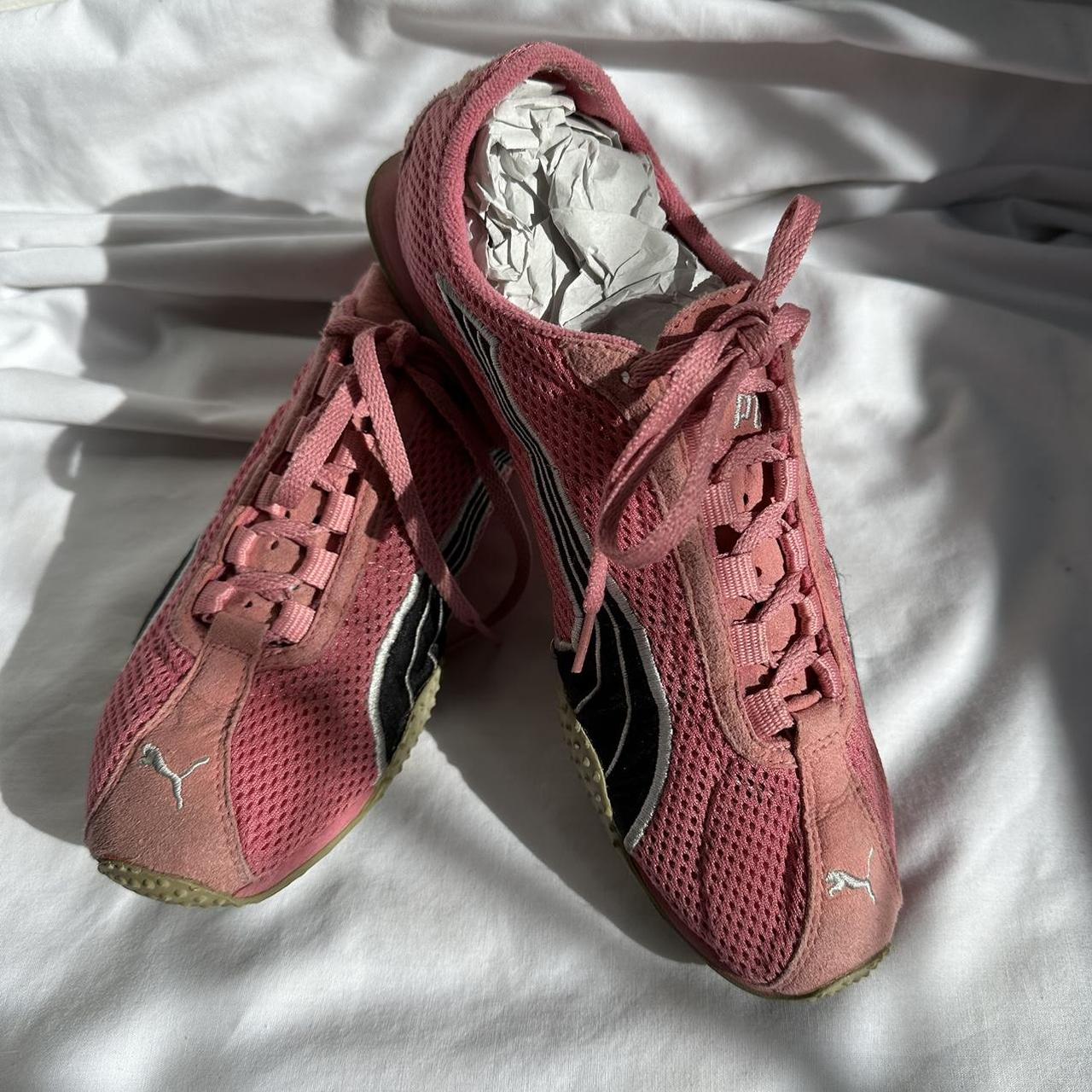 Pink puma ballet flat The cutest y2k sporty pink... - Depop