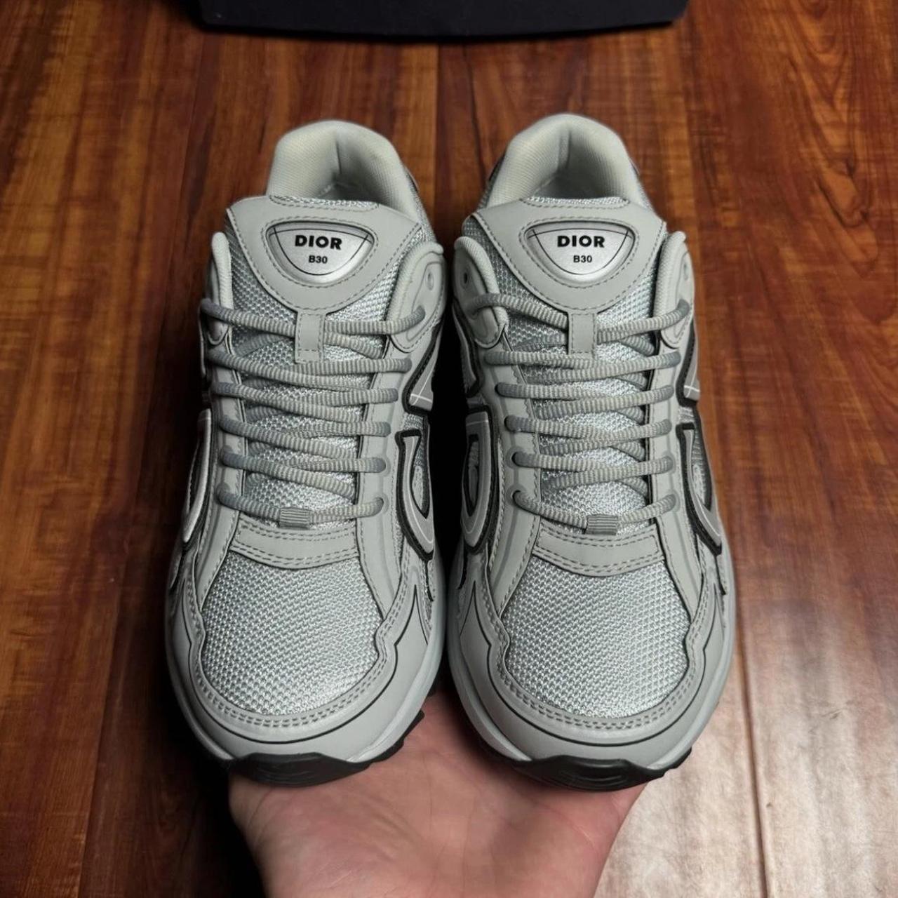 Dior B30 Reflective CD Mens Light Grey Sneakers -... | Depop
