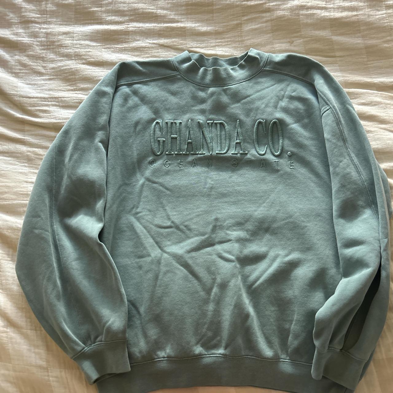 Ghanda crew neck sweater Size 8 Has some stains as... - Depop