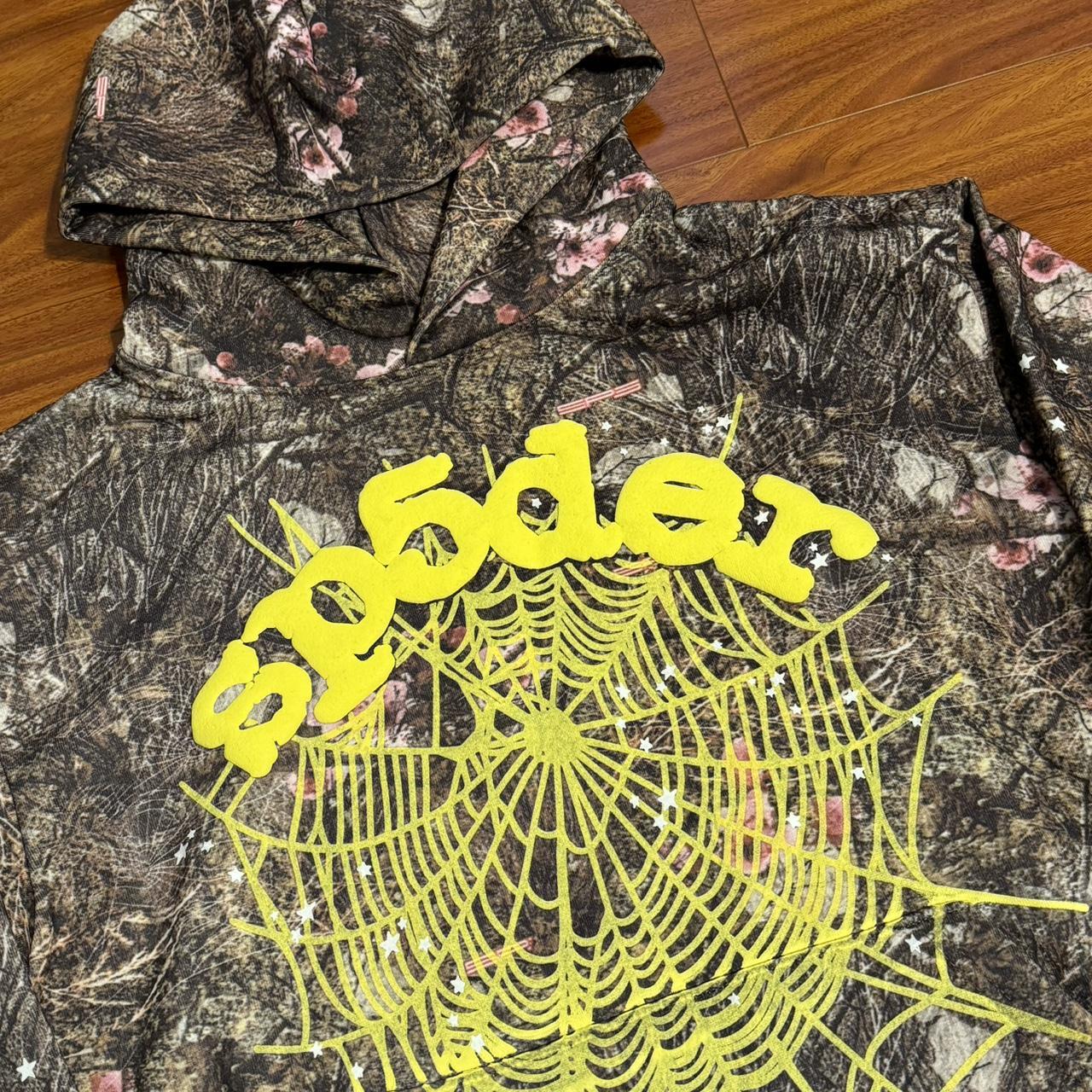 Camo Spider Hoodie Sp5der Real Tree OG Web... - Depop