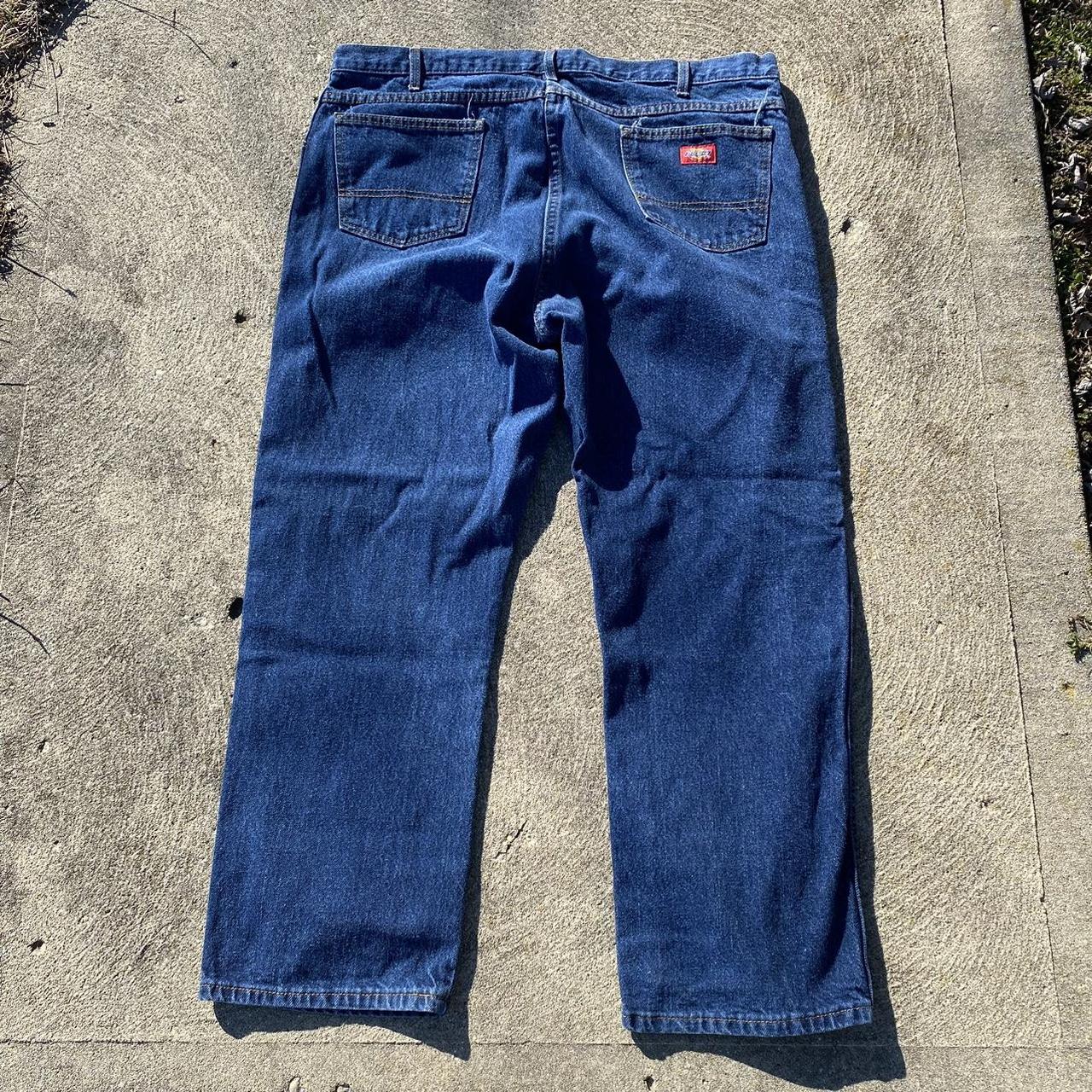 Vintage Dickies Jeans With An Amazing Dark Blue Depop