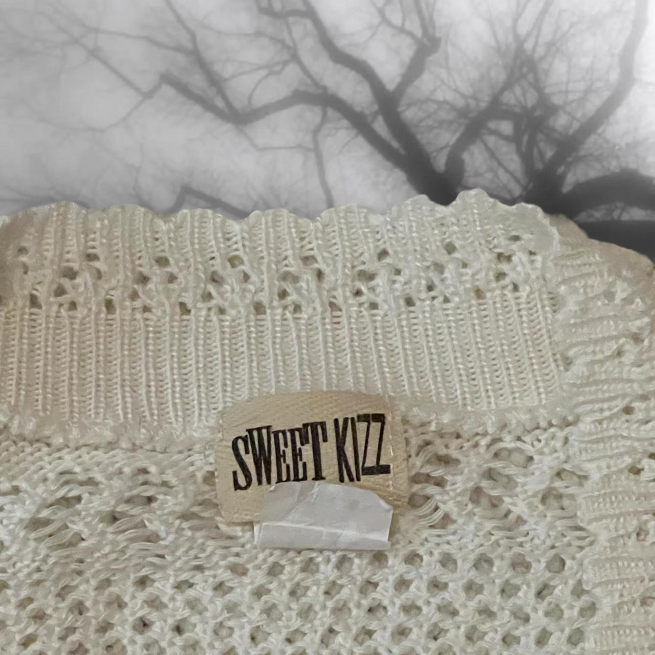 vintage cream crochet shrug/bolero. amazing... - Depop