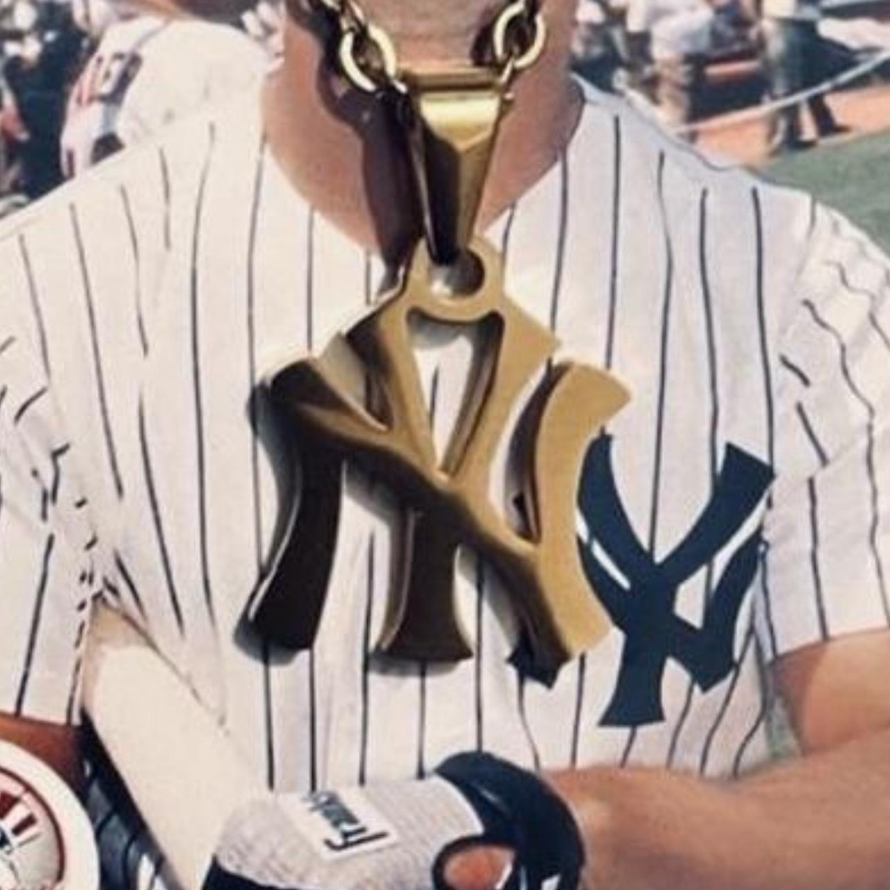 Gold New York Yankee’s chain What you see is what... - Depop