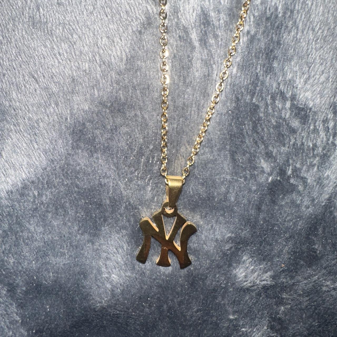 New York Yankee gold chain What you see is what you... - Depop