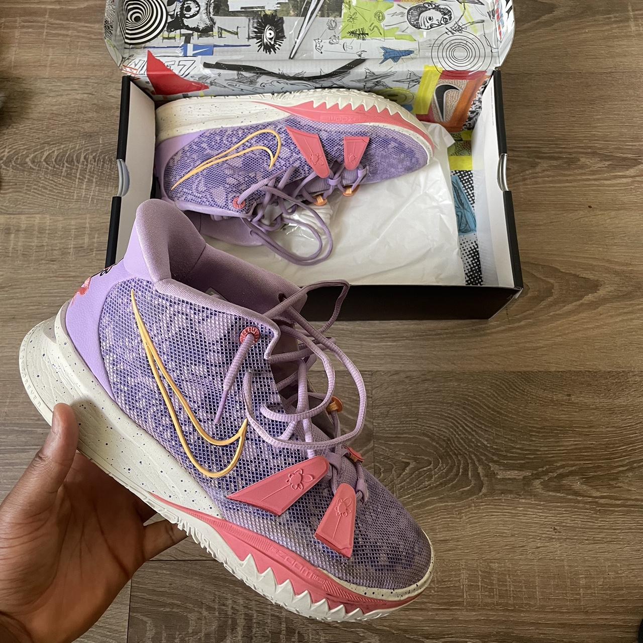 Kyrie 7 Daughters Azurie Size 12 - £100 Pink... - Depop