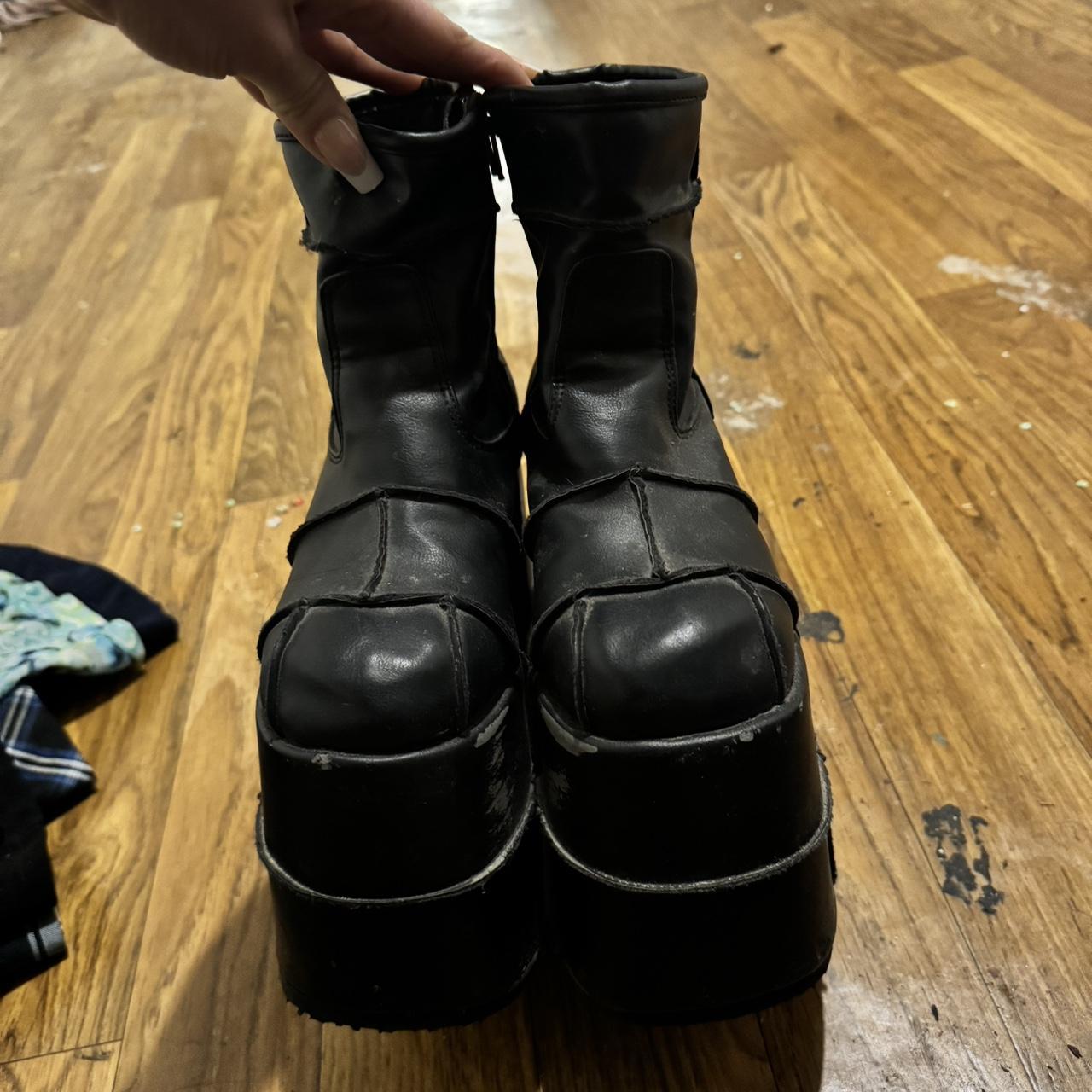 Demonia double stacked platform boots. Very well... | Depop