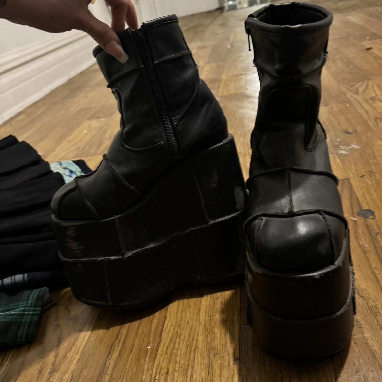 Demonia double stacked platform boots. Very well... | Depop
