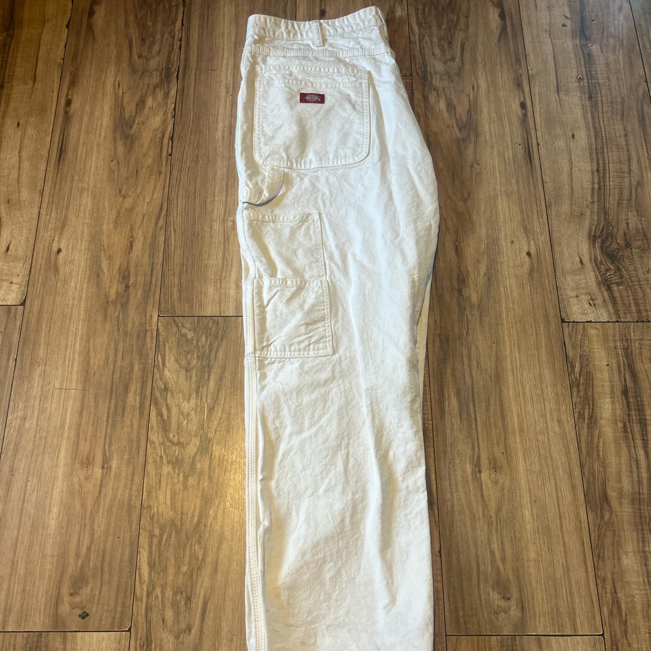 All white dickies carpenter pants 💮💮 Size... - Depop