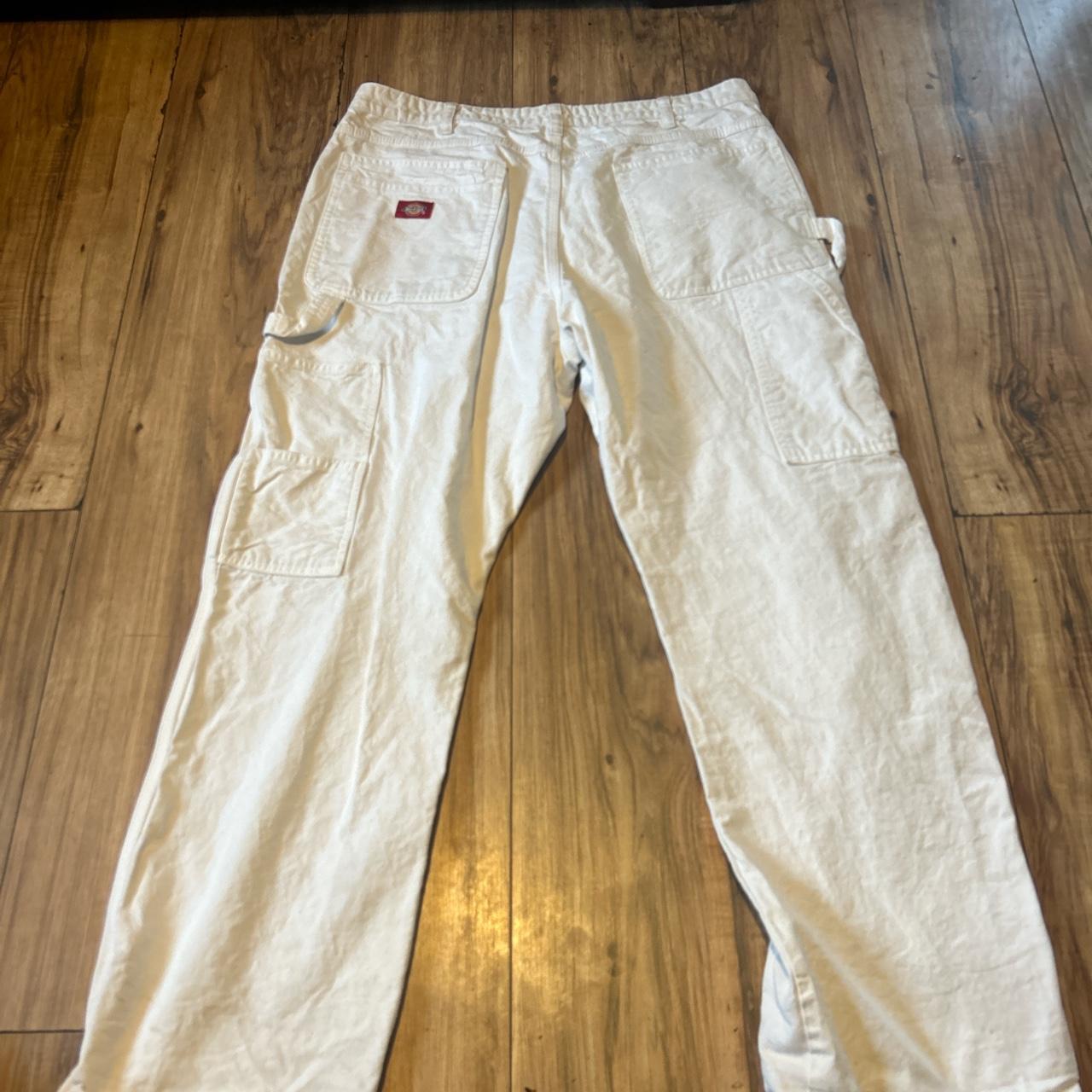 All white dickies carpenter pants 💮💮 Size... - Depop